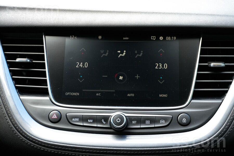 Grey Opel Grandland X 2019 in Riga, with an engine capacity of 1.20 L and mileage of 213 thousand km for 9490 €, photo 13 on AUTOMOTO.COM.LV