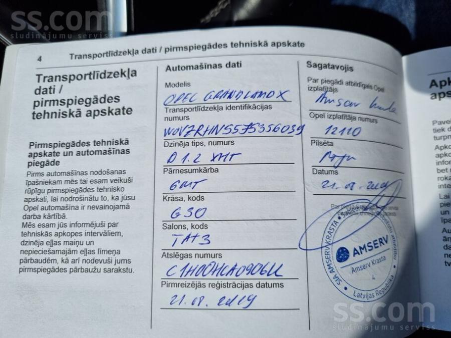 Pelēks Opel Grandland X 2019 Rīga, ar dzinēja tilpumu 1.20 L un nobraukumu 85 tūkst. km par 11700 €, foto 12 vietnē AUTOMOTO.COM.LV