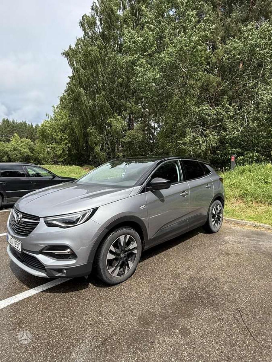 Grey Opel Grandland X 2019 in Vilnius, with an engine capacity of 1.20 L and mileage of 163 thousand km for 9250 €, photo 4 on AUTOMOTO.COM.LV