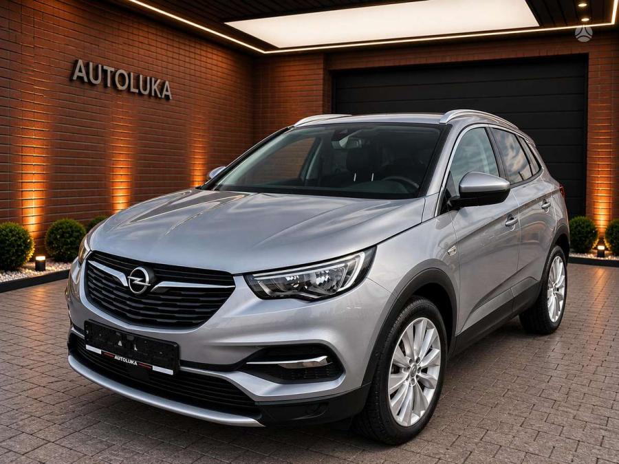 Grey Opel Grandland X 2019 in Marijampole, with an engine capacity of 1.50 L and mileage of 188 thousand km for 13915 €, photo 1 on AUTOMOTO.COM.LV
