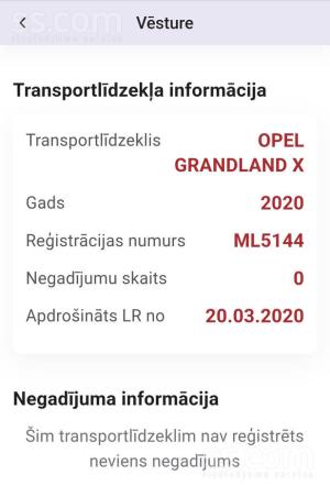 Pelēks Opel Grandland X 2020 Rīga, ar dzinēja tilpumu 1.20 L un nobraukumu 118 tūkst. km par 13900 €, foto 26 vietnē AUTOMOTO.COM.LV