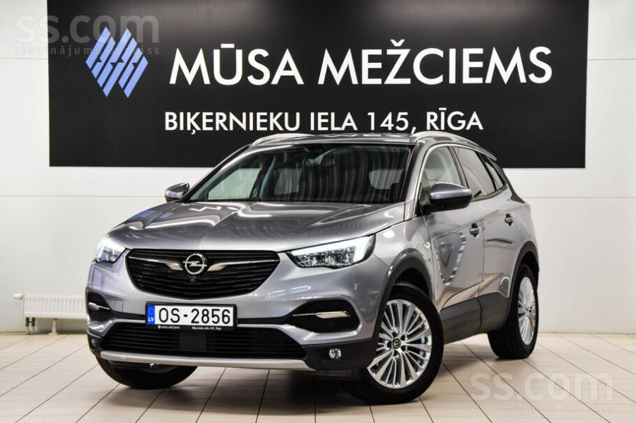 Pelēks Opel Grandland X 2020 Rīga, ar dzinēja tilpumu 1.20 L un nobraukumu 58 tūkst. km par 14890 €, foto 1 vietnē AUTOMOTO.COM.LV