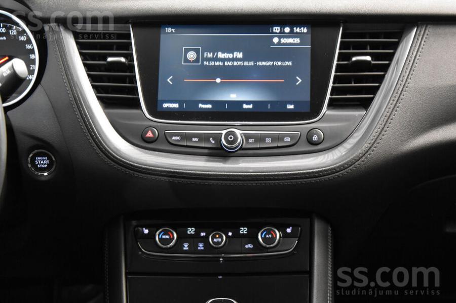 Pelēks Opel Grandland X 2020 Rīga, ar dzinēja tilpumu 1.20 L un nobraukumu 58 tūkst. km par 14890 €, foto 23 vietnē AUTOMOTO.COM.LV