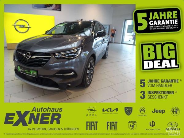 Grey Opel Grandland X 2021 in Kaunas, with an engine capacity of 1.20 L and mileage of 60 thousand km for 21594 €, photo 1 on AUTOMOTO.COM.LV