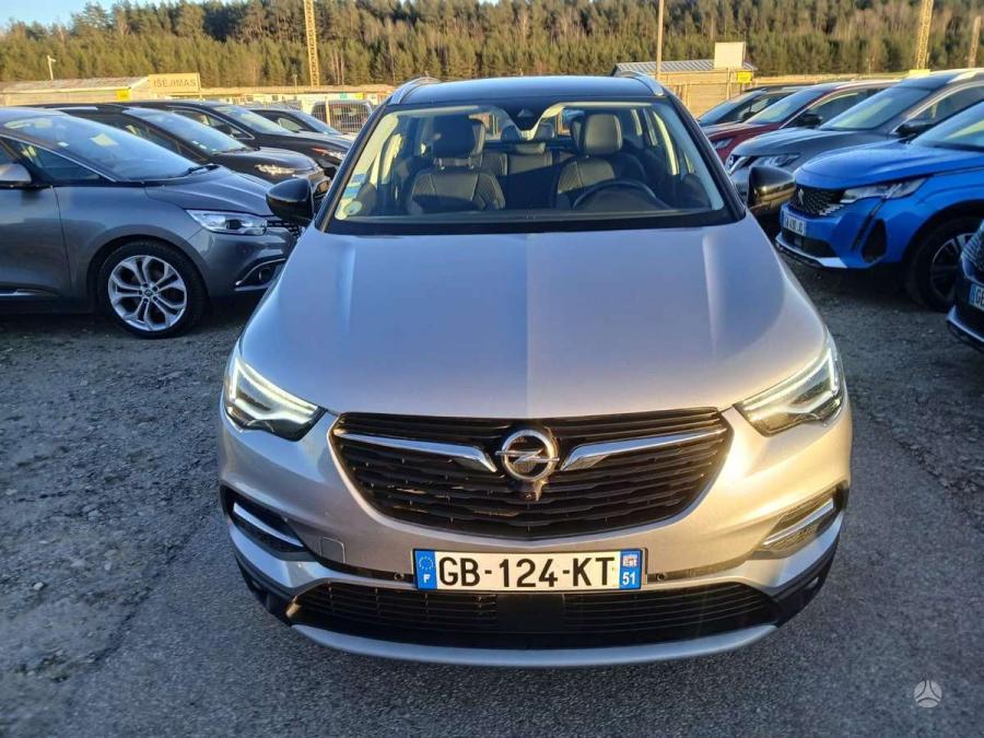 Pelēks Opel Grandland X 2021 Viļņa, ar dzinēja tilpumu 1.50 L un nobraukumu 149 tūkst. km par 13189 €, foto 1 vietnē AUTOMOTO.COM.LV