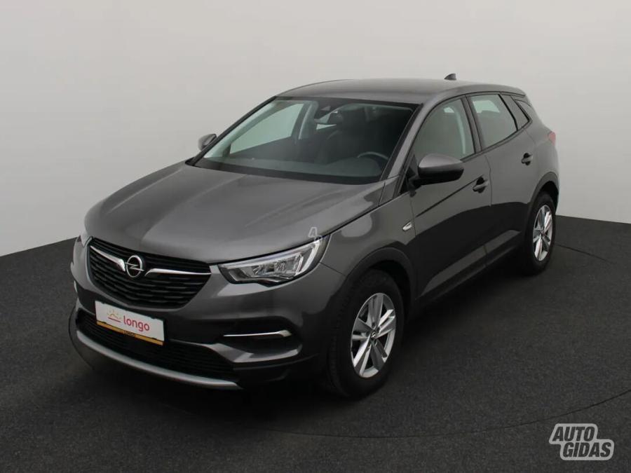 Grey Opel Grandland X 2021 in Vilnius, with an engine capacity of 1.20 L and mileage of 101 thousand km for 13199 €, photo 1 on AUTOMOTO.COM.LV