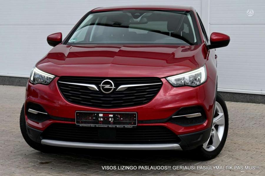 Sarkans Opel Grandland X 2018 Kretinga, ar dzinēja tilpumu 1.20 L un nobraukumu 143 tūkst. km par 8599 €, foto 3 vietnē AUTOMOTO.COM.LV