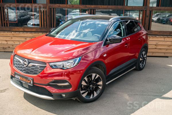Red Opel Grandland X 2019 in Riga, with an engine capacity of 1.20 L and mileage of 0 thousand km for 12500 €, photo 1 on AUTOMOTO.COM.LV