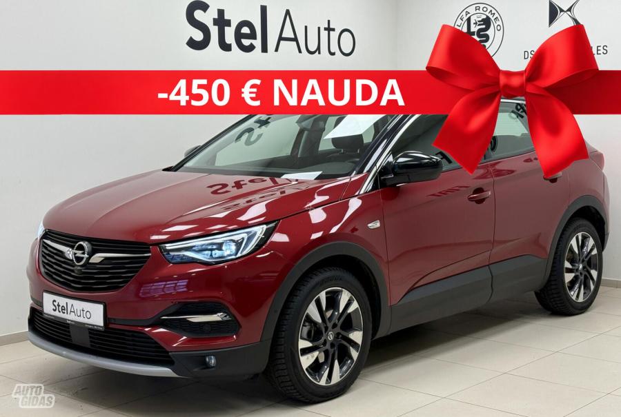 Red Opel Grandland X 2020 in Vilnius, with an engine capacity of 1.60 L and mileage of 89 thousand km for 18490 €, photo 1 on AUTOMOTO.COM.LV