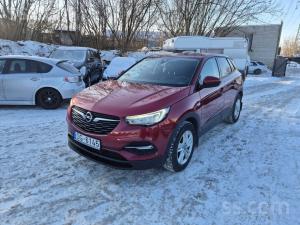 Red Opel Grandland X 2020 in Riga, with an engine capacity of 1.50 L and mileage of 95 thousand km for 14990 €, photo  on AUTOMOTO.COM.LV