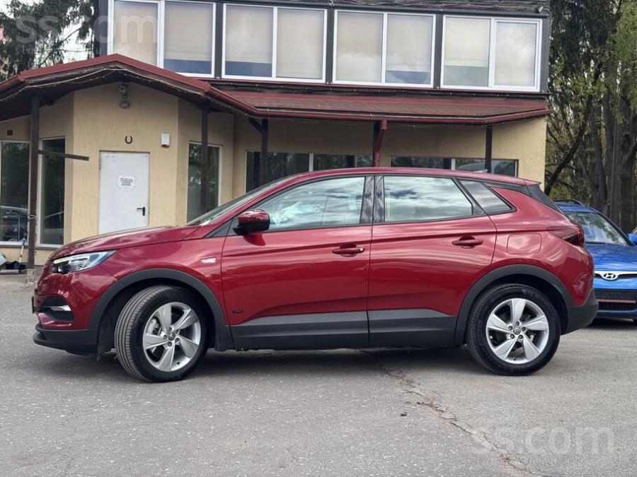 Sarkans Opel Grandland X 2021 Rīga, ar dzinēja tilpumu 1.60 L un nobraukumu 24 tūkst. km par 18900 €, foto 1 vietnē AUTOMOTO.COM.LV