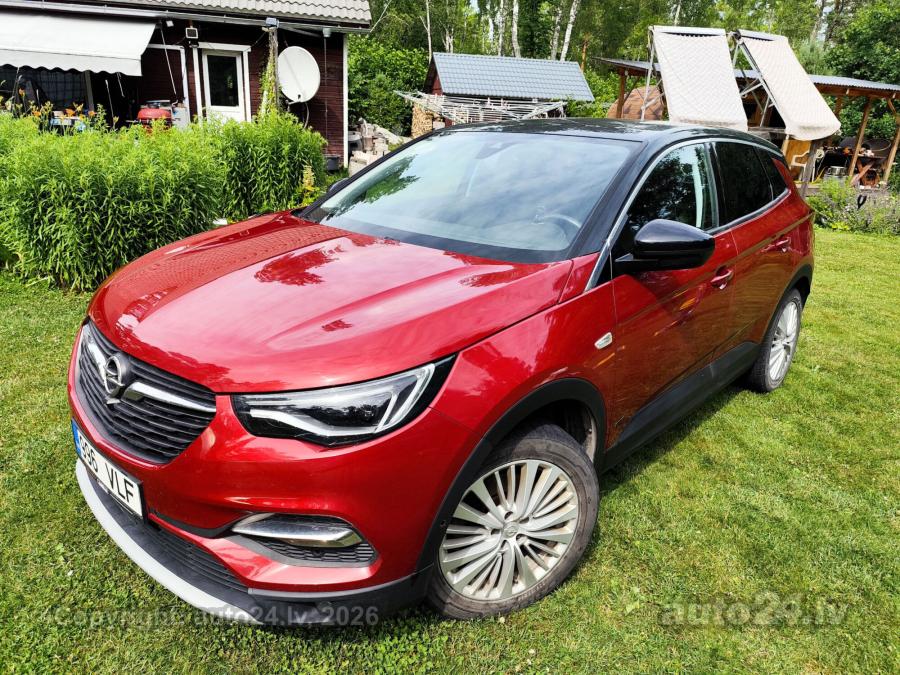 Red Opel Grandland X 2021 in Kuressaare, with an engine capacity of 1.60 L and mileage of 74 thousand km for 18900 €, photo 1 on AUTOMOTO.COM.LV