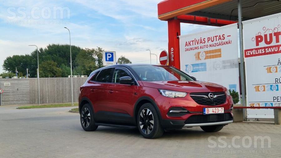 Красный Опель Grandland X 2019 в Елгава, объемом двигателя 1.20 л и пробегом 110 тыс. км за 10950 €, фото 3 на AUTOMOTO.COM.LV