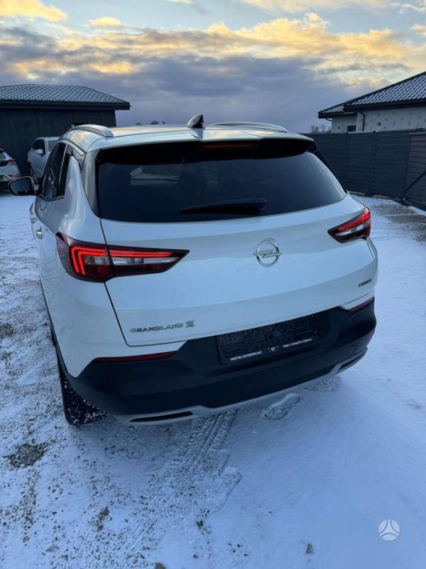 White Opel Grandland X 2018 in Alytus, with an engine capacity of 1.20 L and mileage of 160 thousand km for 9950 €, photo 6 on AUTOMOTO.COM.LV