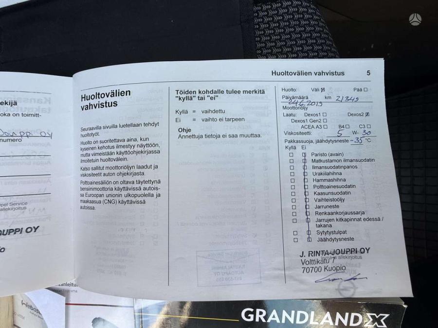 Белый Опель Grandland X 2018 в Таураге, объемом двигателя 1.56 л и пробегом 191 тыс. км за 9800 €, фото 28 на AUTOMOTO.COM.LV