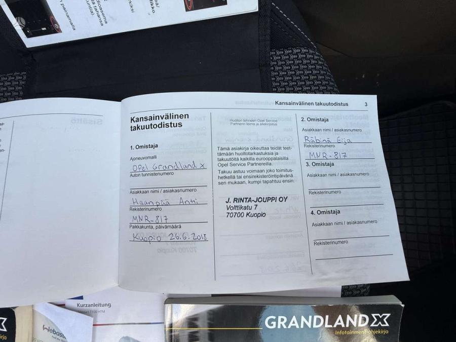 Белый Опель Grandland X 2018 в Таураге, объемом двигателя 1.56 л и пробегом 191 тыс. км за 9800 €, фото 30 на AUTOMOTO.COM.LV