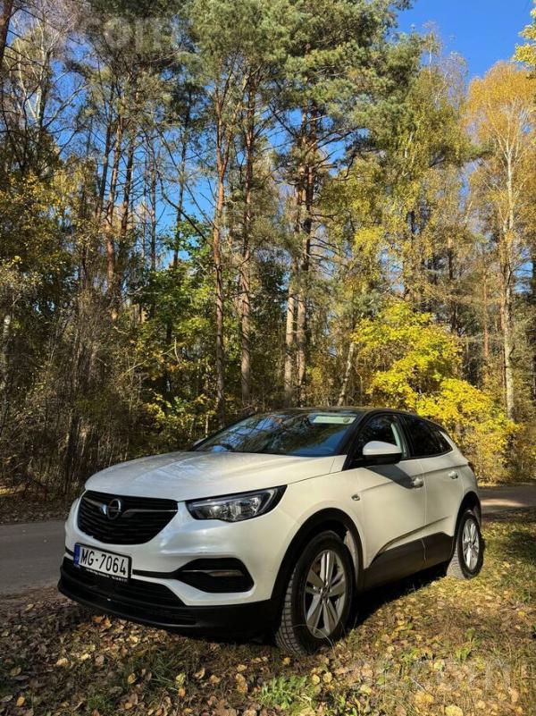 White Opel Grandland X 2019 in Riga, with an engine capacity of 1.20 L and mileage of 174 thousand km for 10466 €, photo 4 on AUTOMOTO.COM.LV