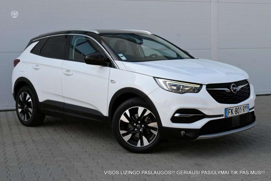 White Opel Grandland X 2019 in Kretinga, with an engine capacity of 1.50 L and mileage of 276 thousand km for 10599 €, photo 1 on AUTOMOTO.COM.LV