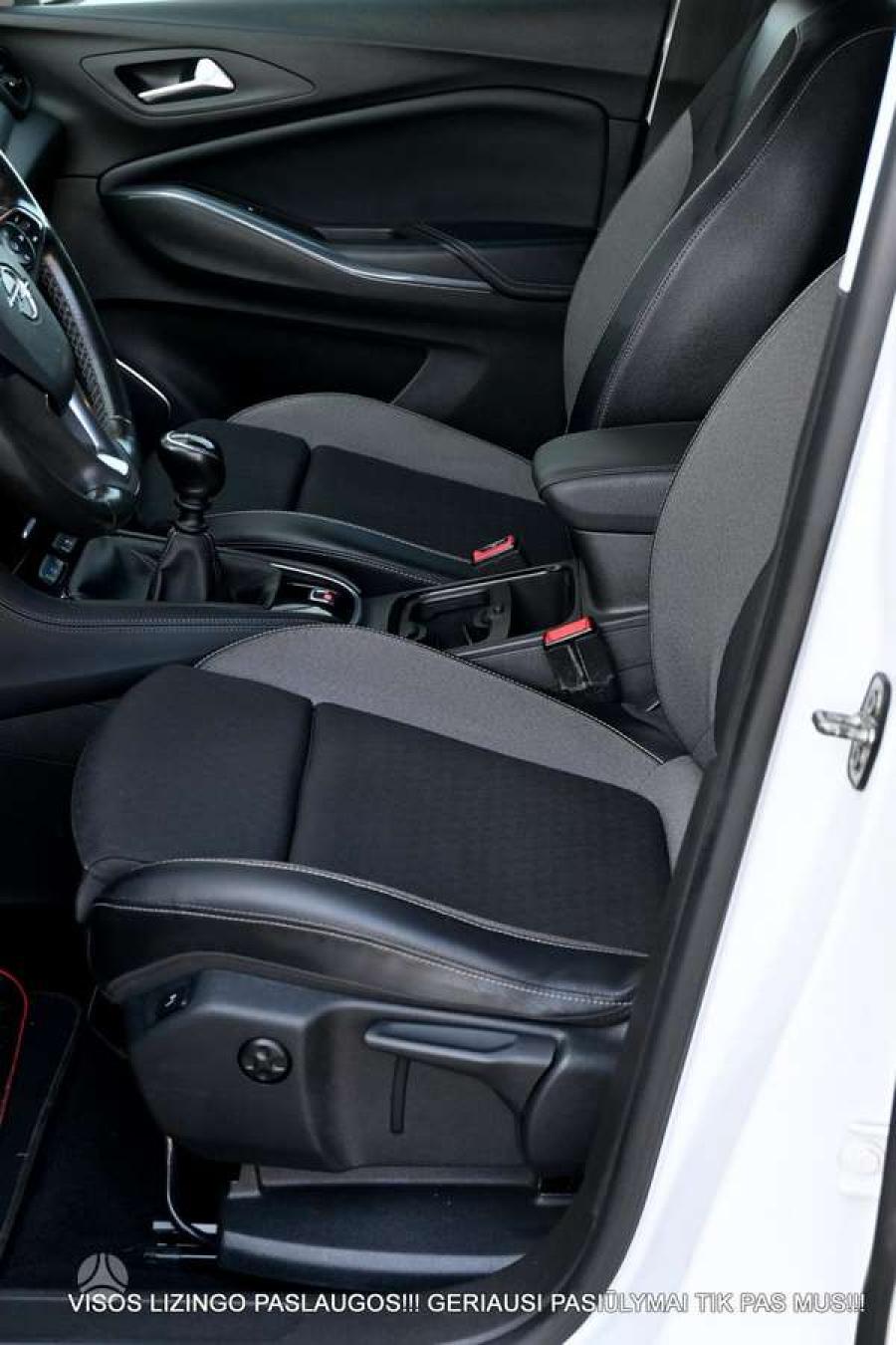 White Opel Grandland X 2019 in Kretinga, with an engine capacity of 1.50 L and mileage of 276 thousand km for 10599 €, photo 18 on AUTOMOTO.COM.LV
