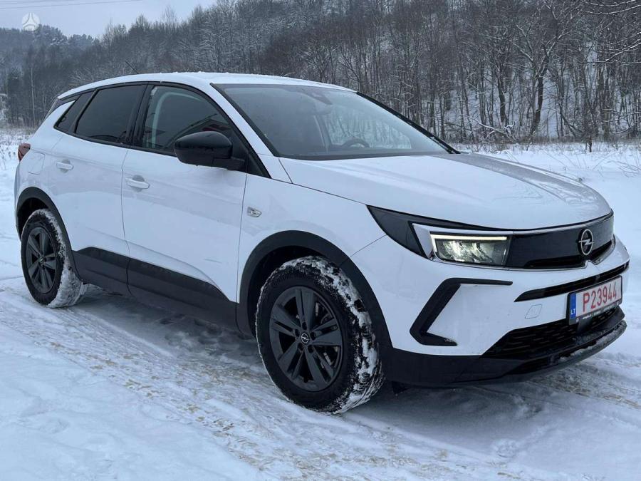 White Opel Grandland X 2022 in Vilnius, with an engine capacity of 1.50 L and mileage of 195 thousand km for 13431 €, photo 7 on AUTOMOTO.COM.LV