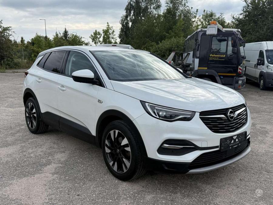 White Opel Grandland X 2018 in Alytus, with an engine capacity of 1.20 L and mileage of 197 thousand km for 8950 €, photo 3 on AUTOMOTO.COM.LV