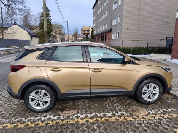 Yellow Opel Grandland X 2018 in Tallinn, with an engine capacity of 1.20 L and mileage of 99 thousand km for 9990 €, photo 4 on AUTOMOTO.COM.LV
