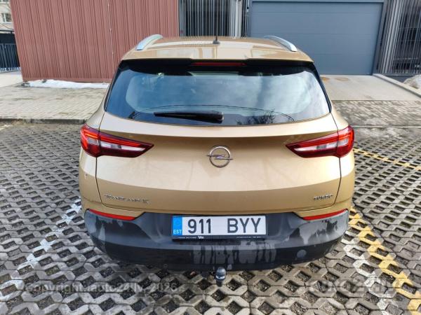 Yellow Opel Grandland X 2018 in Tallinn, with an engine capacity of 1.20 L and mileage of 99 thousand km for 9990 €, photo 6 on AUTOMOTO.COM.LV