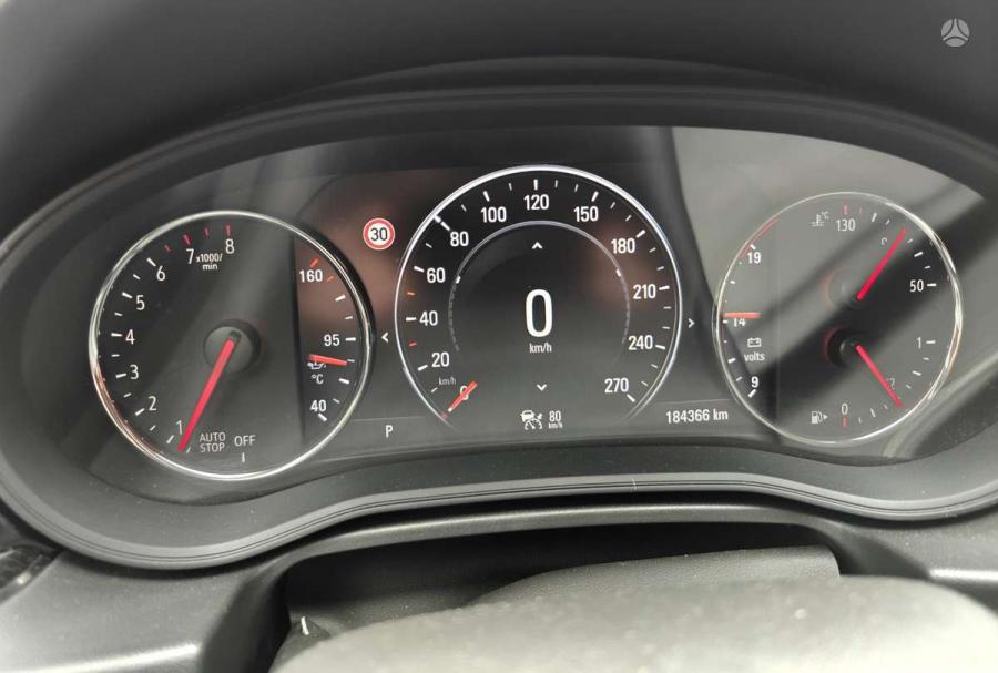Black Opel Insignia 2018 in Vilnius, with an engine capacity of 1.49 L and mileage of 184 thousand km for 11000 €, photo 28 on AUTOMOTO.COM.LV