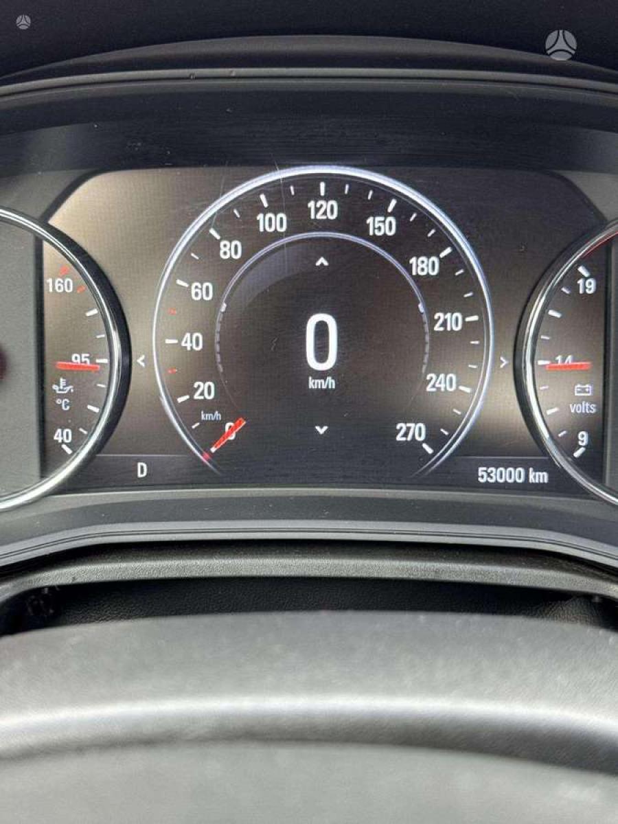 Black Opel Insignia 2018 in Vilnius, with an engine capacity of 2.00 L and mileage of 53 thousand km for 11200 €, photo 9 on AUTOMOTO.COM.LV