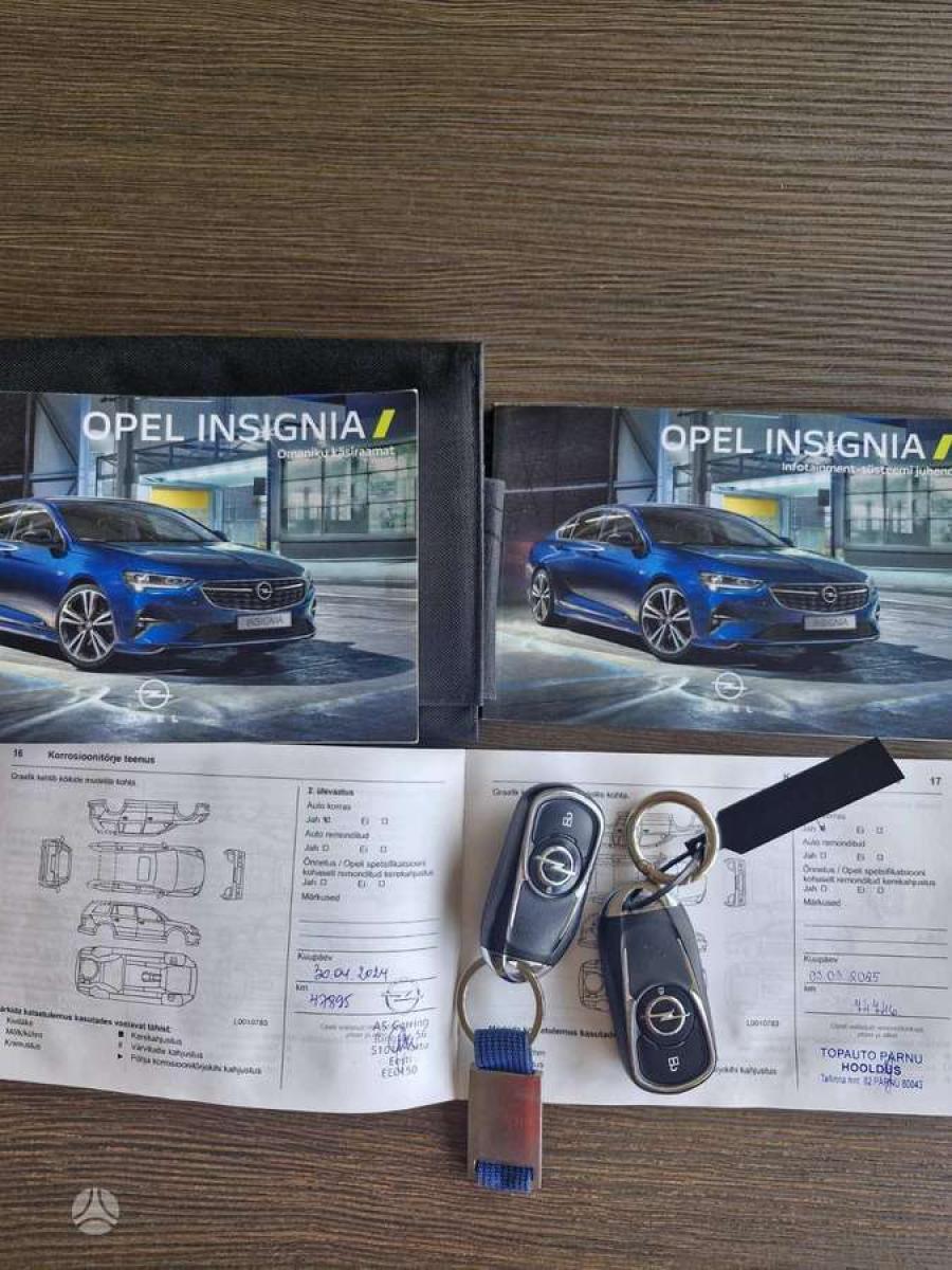 Black Opel Insignia 2022 in Alytus, with an engine capacity of 2.00 L and mileage of 87 thousand km for 15600 €, photo 35 on AUTOMOTO.COM.LV