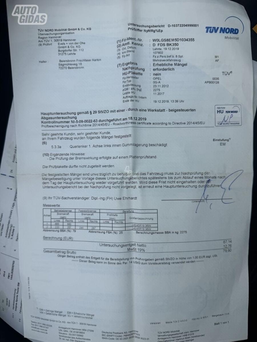 Melns Opel Insignia 2012 Viļņa, ar dzinēja tilpumu 2.00 L un nobraukumu 200 tūkst. km par 4444 €, foto 32 vietnē AUTOMOTO.COM.LV
