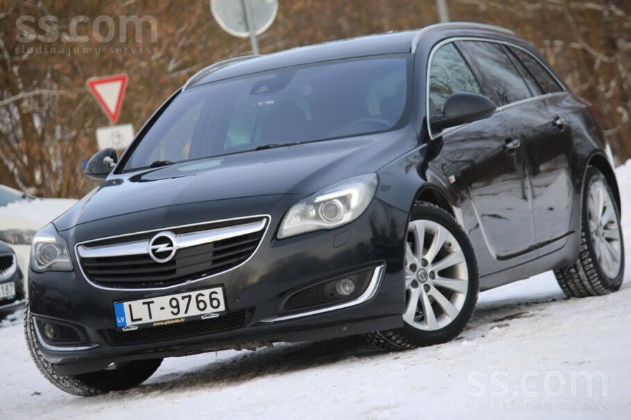 Black Opel Insignia 2014 in Riga, with an engine capacity of 2.00 L and mileage of 0 thousand km for 5490 €, photo 1 on AUTOMOTO.COM.LV