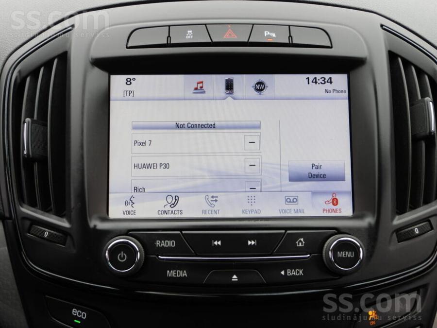 Black Opel Insignia 2014 in Riga, with an engine capacity of 2.00 L and mileage of 249 thousand km for 6290 €, photo 20 on AUTOMOTO.COM.LV