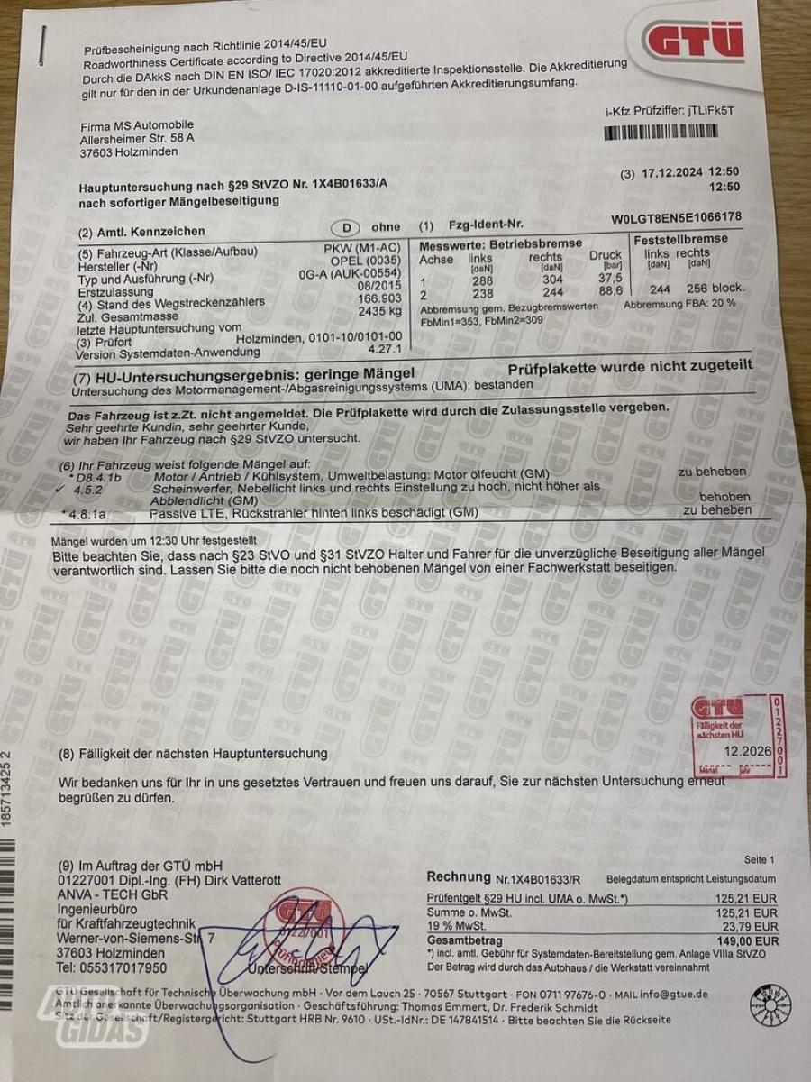 Black Opel Insignia 2015 in Vilnius, with an engine capacity of 2.00 L and mileage of 160 thousand km for 6800 €, photo 25 on AUTOMOTO.COM.LV