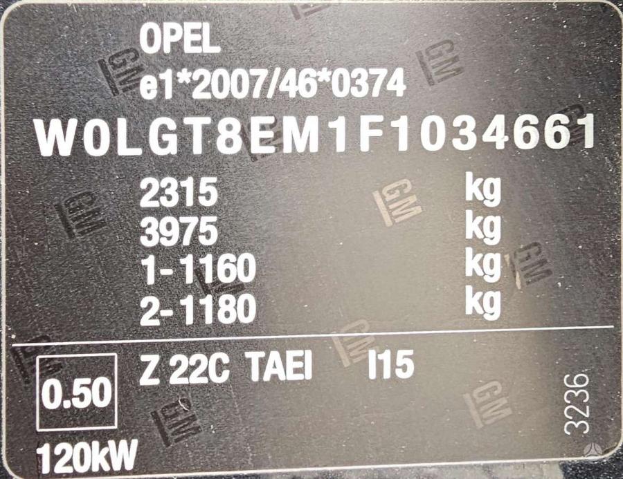 Black Opel Insignia 2015 in Ukmerge, with an engine capacity of 1.96 L and mileage of 234 thousand km for 4900 €, photo 20 on AUTOMOTO.COM.LV