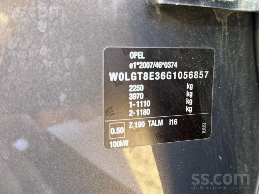 Melns Opel Insignia 2016 Rīga, ar dzinēja tilpumu 1.60 L un nobraukumu 182 tūkst. km par 5500 €, foto 30 vietnē AUTOMOTO.COM.LV