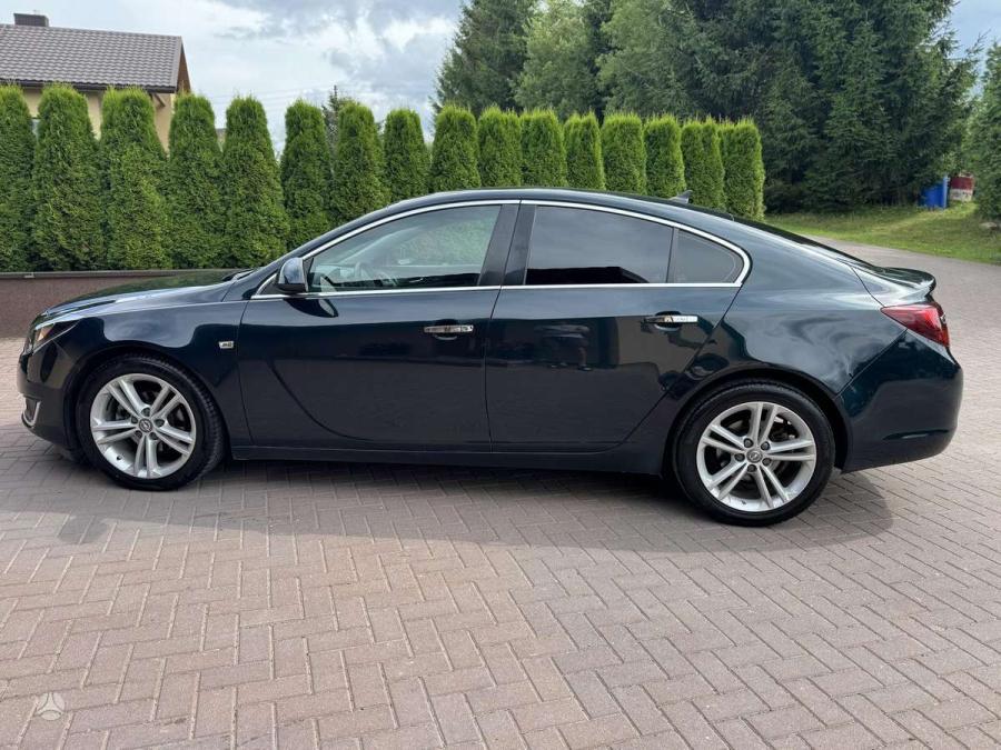 Green Opel Insignia 2014 in Utena, with an engine capacity of 1.96 L and mileage of 304 thousand km for 4600 €, photo 9 on AUTOMOTO.COM.LV