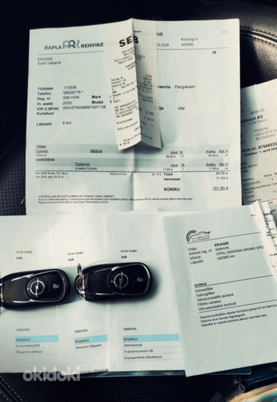 Grey Opel Insignia 2020 in Rapla, with an engine capacity of 1.50 L and mileage of 165 thousand km for 11900 €, photo 13 on AUTOMOTO.COM.LV