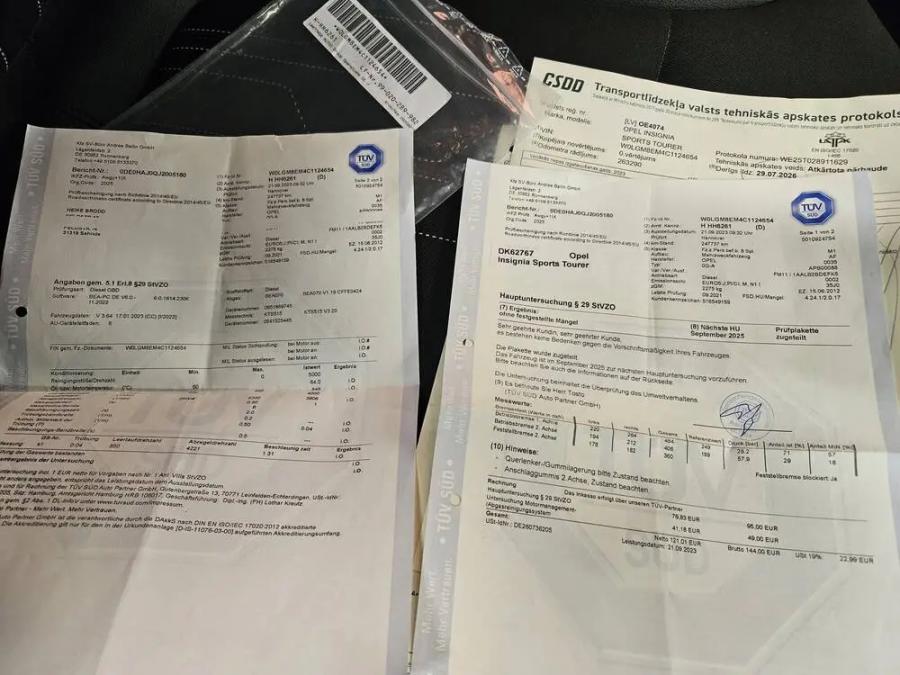 Серый Опель Инсигния 2012 в Екабпилс, объемом двигателя 2.00 л и пробегом 264 тыс. км за 5390 €, фото 26 на AUTOMOTO.COM.LV