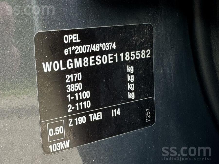 Pelēks Opel Insignia 2014 Jūrmala, ar dzinēja tilpumu 2.00 L un nobraukumu 312 tūkst. km par 4990 €, foto 25 vietnē AUTOMOTO.COM.LV