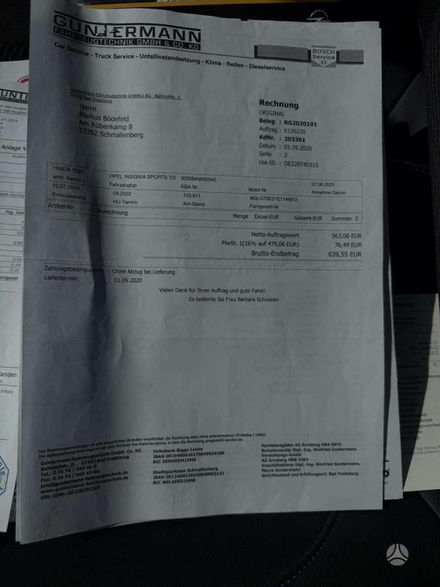 Серый Опель Инсигния 2014 в Вильнюс, объемом двигателя 1.96 л и пробегом 230 тыс. км за 4977 €, фото 25 на AUTOMOTO.COM.LV