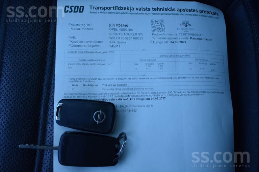 Grey Opel Insignia 2015 in Talsi, with an engine capacity of 2.00 L and mileage of 345 thousand km for 4900 €, photo 22 on AUTOMOTO.COM.LV