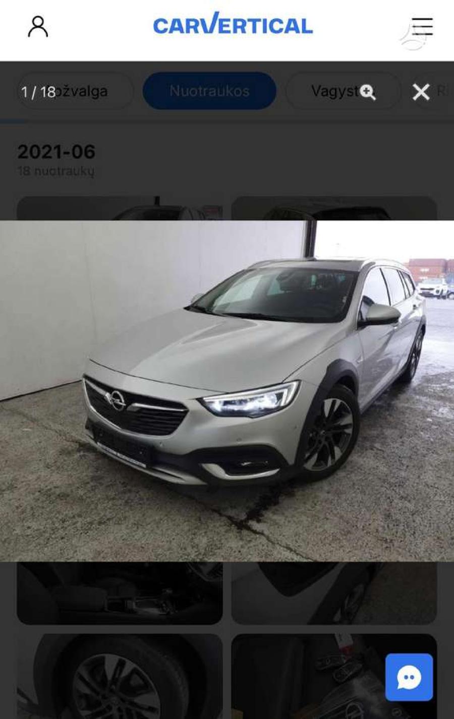 Grey Opel Insignia 2018 in Raseiniai, with an engine capacity of 2.00 L and mileage of 46 thousand km for 7999 €, photo 23 on AUTOMOTO.COM.LV