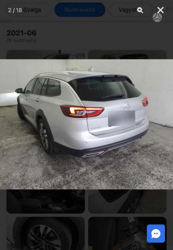 Grey Opel Insignia 2018 in Raseiniai, with an engine capacity of 2.00 L and mileage of 46 thousand km for 7999 €, photo 24 on AUTOMOTO.COM.LV
