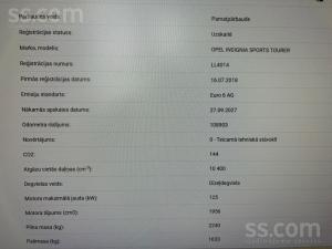 Pelēks Opel Insignia 2018 Liepāja, ar dzinēja tilpumu 2.00 L un nobraukumu 112 tūkst. km par 12500 €, foto 17 vietnē AUTOMOTO.COM.LV