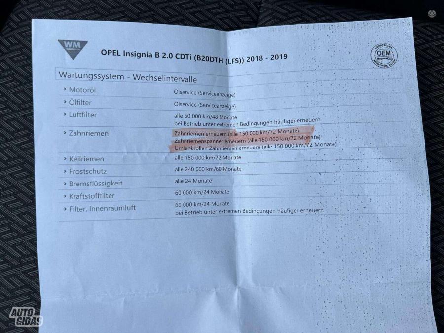 Pelēks Opel Insignia 2019 Šauļi, ar dzinēja tilpumu 2.00 L un nobraukumu 170 tūkst. km par 9400 €, foto 29 vietnē AUTOMOTO.COM.LV