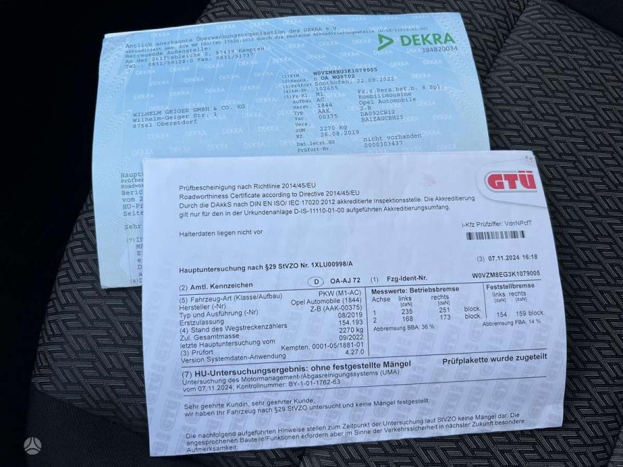 Pelēks Opel Insignia 2019 Šauļi, ar dzinēja tilpumu 1.96 L un nobraukumu 170 tūkst. km par 9400 €, foto 30 vietnē AUTOMOTO.COM.LV