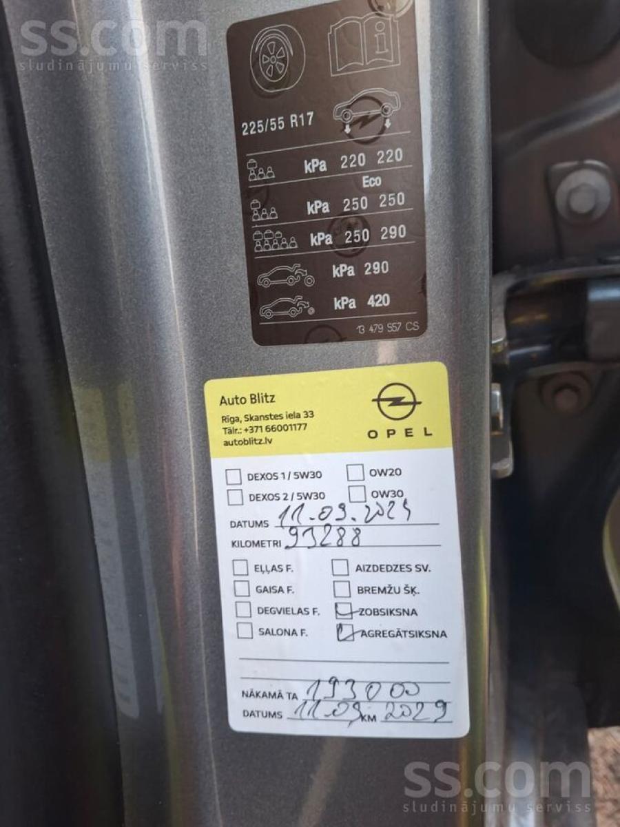 Pelēks Opel Insignia 2019 Rīga, ar dzinēja tilpumu 2.00 L un nobraukumu 100 tūkst. km par 16500 €, foto 35 vietnē AUTOMOTO.COM.LV