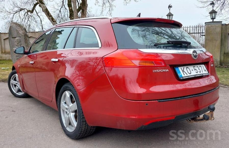 Sarkans Opel Insignia 2010 Dobele, ar dzinēja tilpumu 2.00 L un nobraukumu 314 tūkst. km par 2800 €, foto 6 vietnē AUTOMOTO.COM.LV