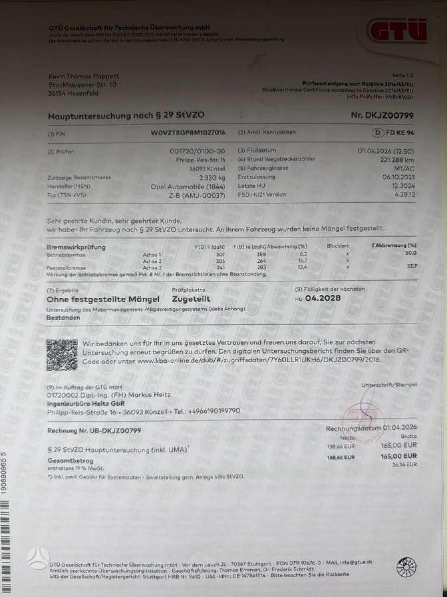 Красный Опель Инсигния 2021 в Вилкавишкис, объемом двигателя 1.96 л и пробегом 232 тыс. км за 12850 €, фото 33 на AUTOMOTO.COM.LV
